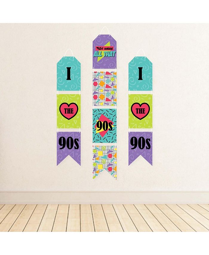 Big Dot of Happiness 90's Throwback - Hanging Vertical Paper Door ...