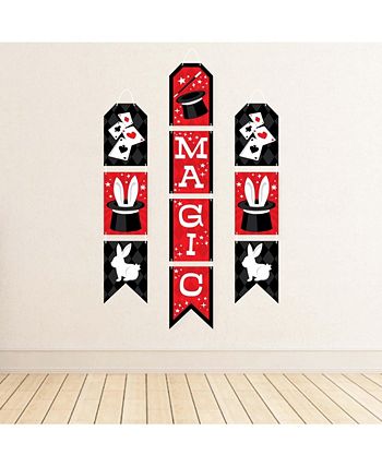 Big Dot of Happiness Ta-Da, Magic Show - Hanging Vertical Paper Banners ...