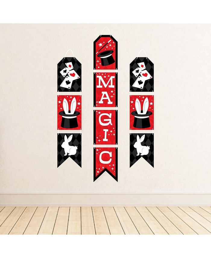 Big Dot of Happiness Ta-Da, Magic Show - Hanging Vertical Paper Banners ...