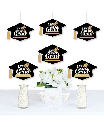 Big Dot of Happiness Law School Grad - Grad Cap Decorations DIY ...