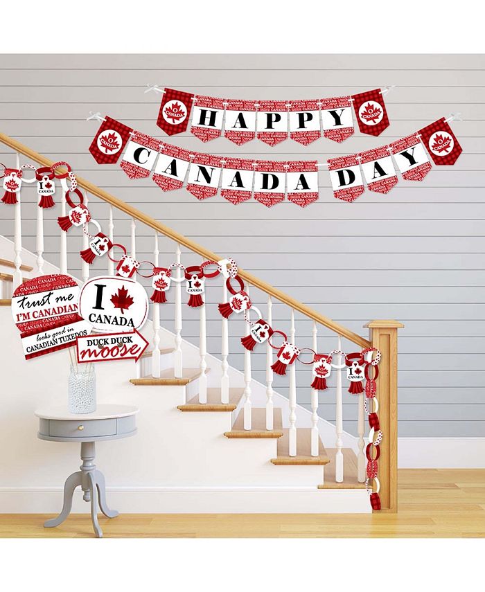 Big Dot of Happiness Canada Day - Banner and Photo Booth Decorations ...