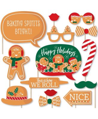 Big Dot of Happiness Gingerbread Christmas - Gingerbread Man Holiday ...