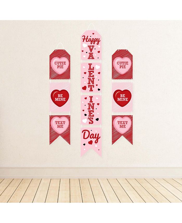 Big Dot of Happiness Conversation Hearts - Vertical Paper Banners ...