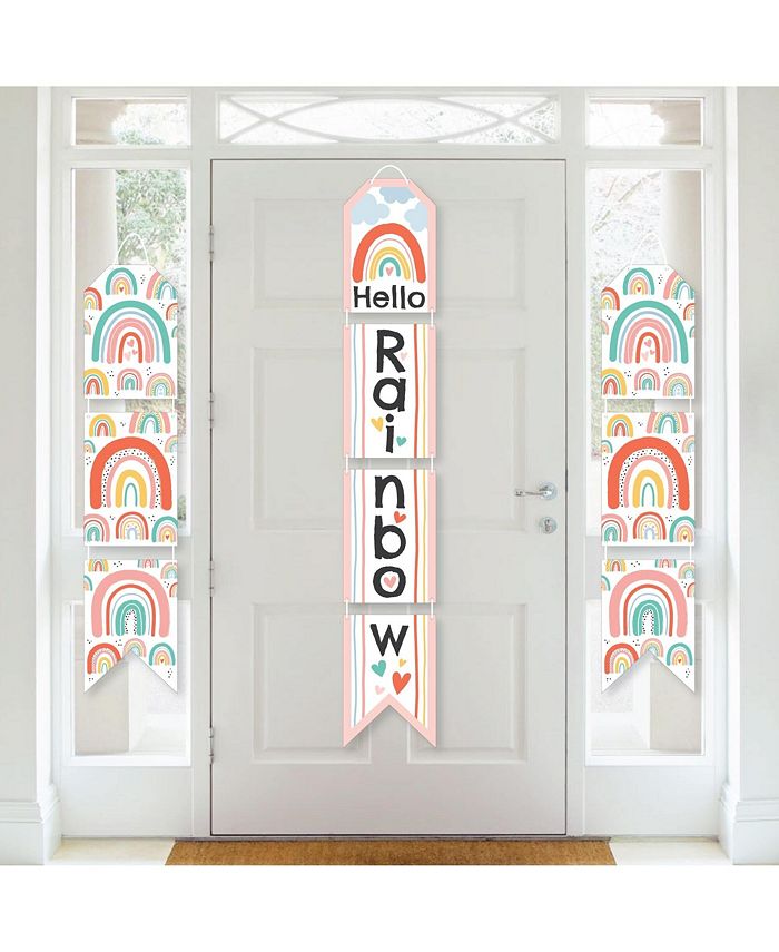 Big Dot of Happiness Hello Rainbow Boho Baby Shower & Birthday Party ...