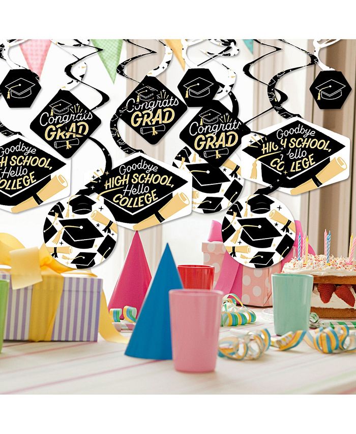 Big Dot of Happiness Goodbye High School, Hello College - Grad Party ...