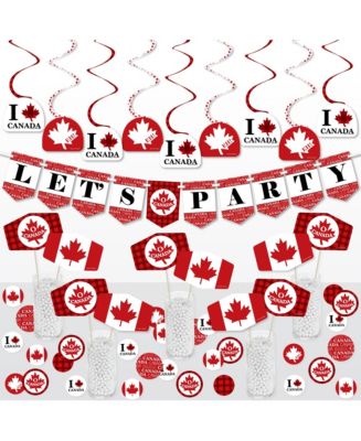 Big Dot of Happiness Canada Day - Canadian Party Supplies Decoration ...