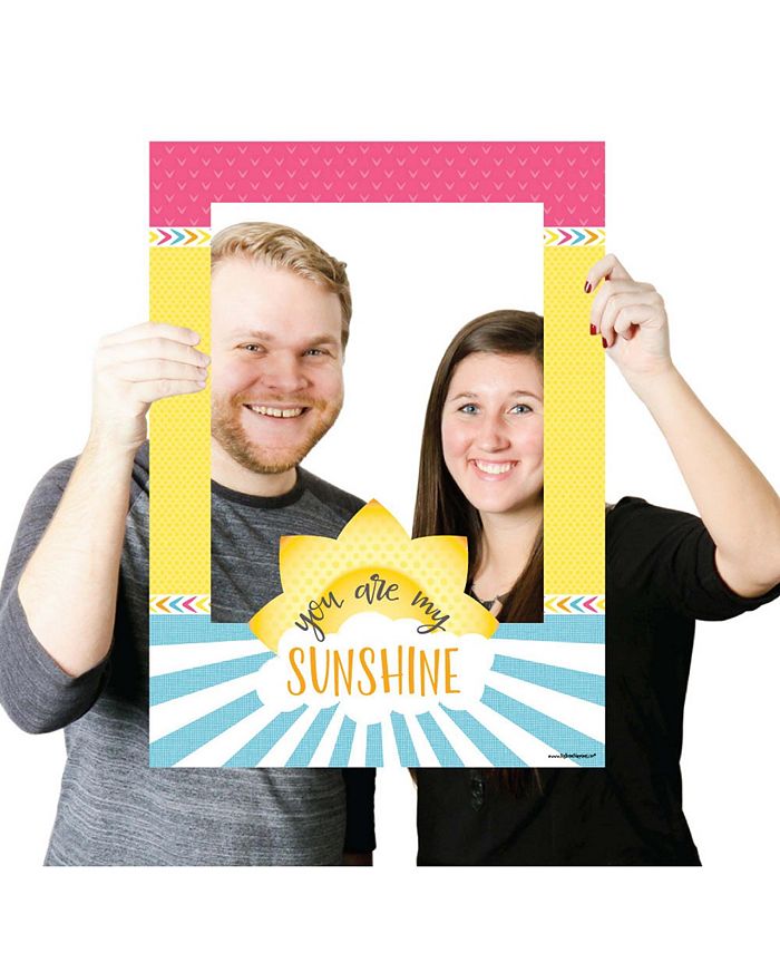 Big Dot of Happiness You are My Sunshine - Baby Shower Selfie Photo ...