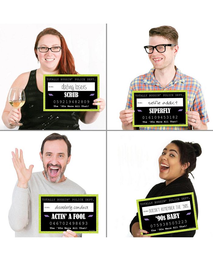 Big Dot of Happiness 90's Throwback - Party Mug Shots - Photo Booth ...