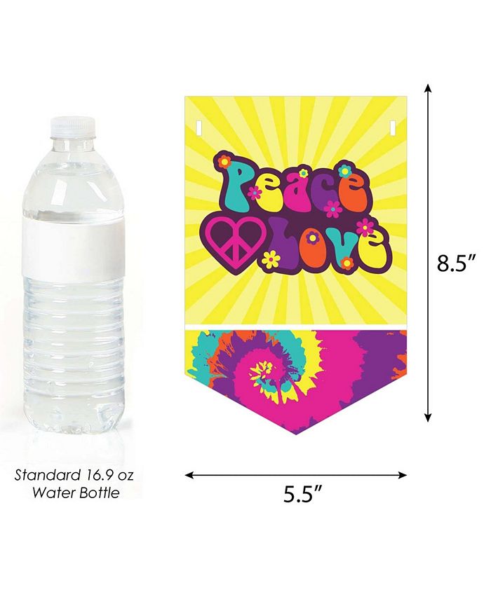 Big Dot of Happiness 60's Hippie - 1960s Bunting Banner - Groovy Party ...