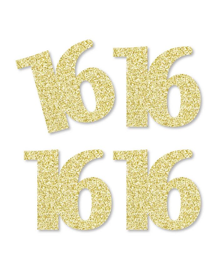 Big Dot of Happiness Gold Glitter 16 - No-Mess Real Gold Glitter Cut ...