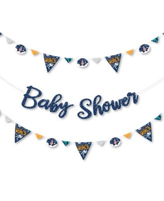 Blast Off to Outer Space - Rocket Ship Letter Banner Decoration - Baby ...