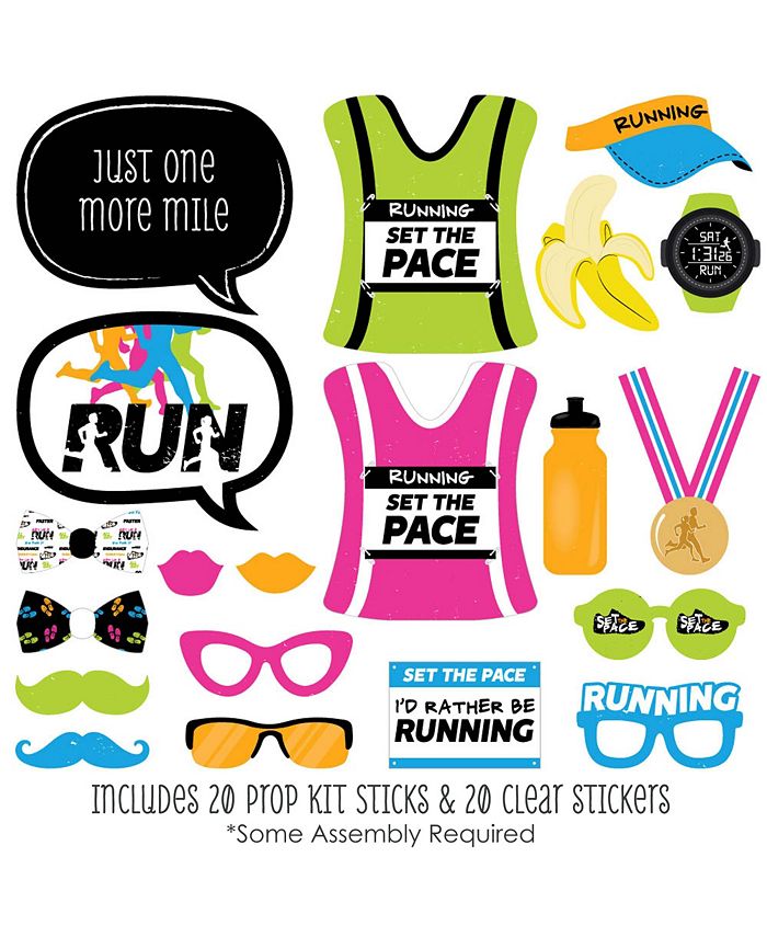 Big Dot of Happiness Set the Pace - Running - Track, Marathon Party ...