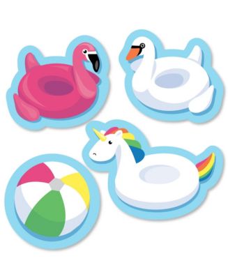 Make a Splash - Pool Party - DIY Shaped Summer Swimming Party Cut-Outs ...