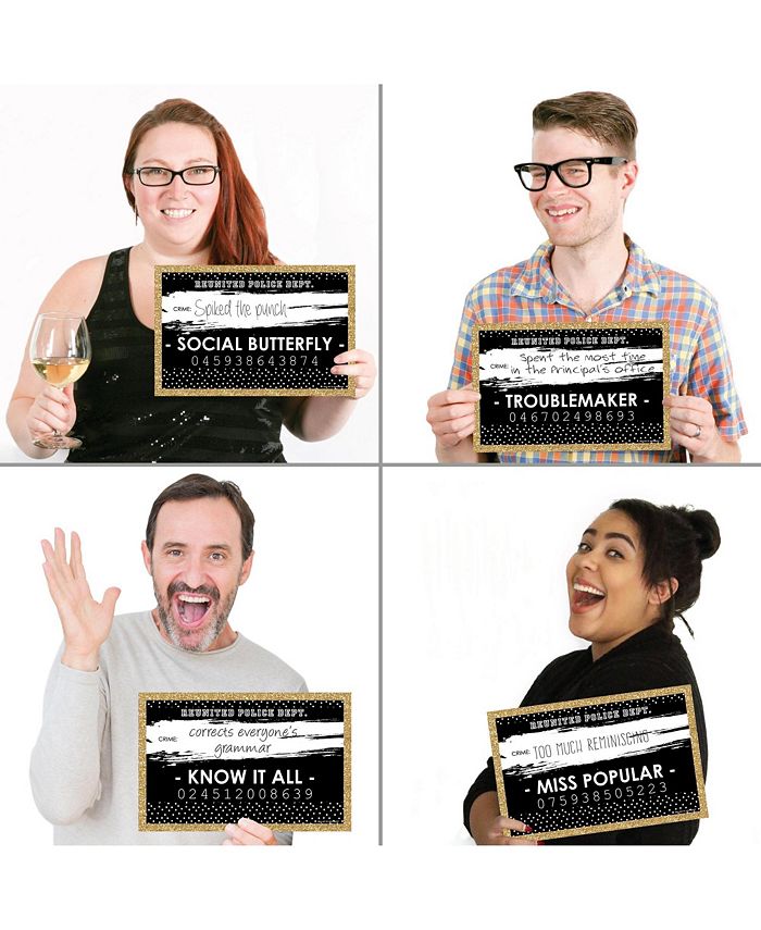 Big Dot of Happiness Reunited - School Class Reunion Mug Shots Photo ...