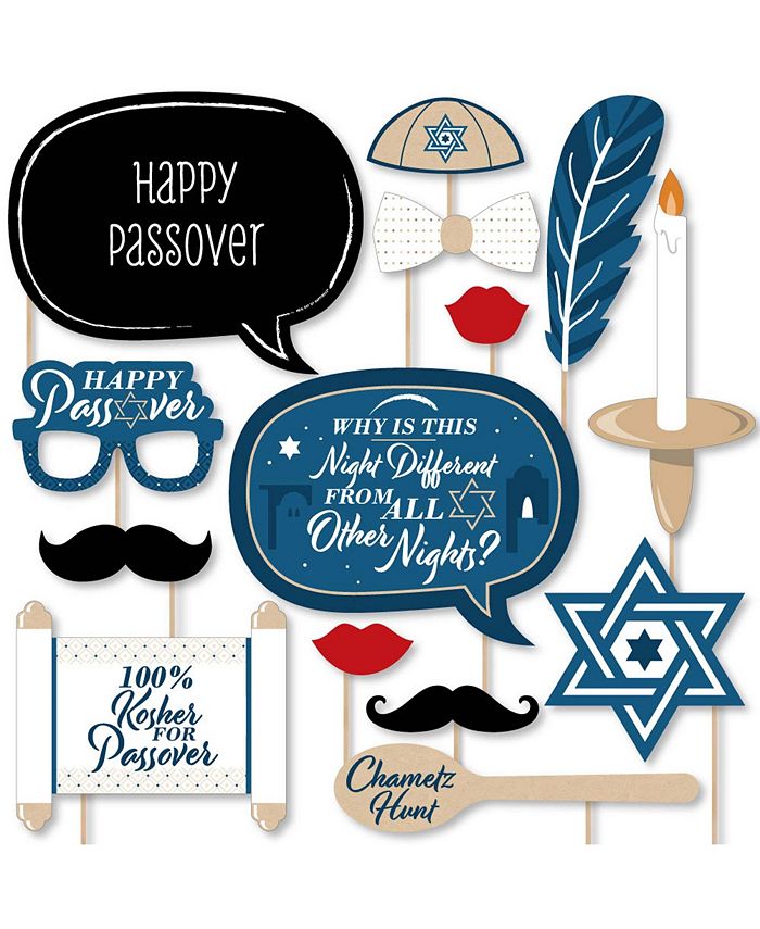 Big Dot of Happiness Happy Passover - Pesach Party Photo Booth Props ...