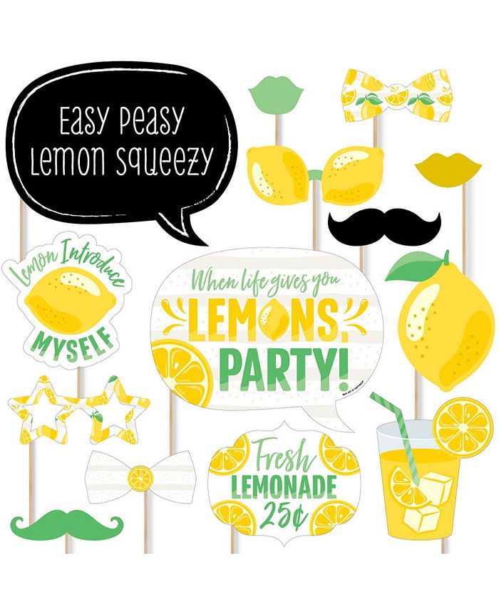 Big Dot of Happiness So Fresh - Lemon - Citrus Lemonade Party Photo ...