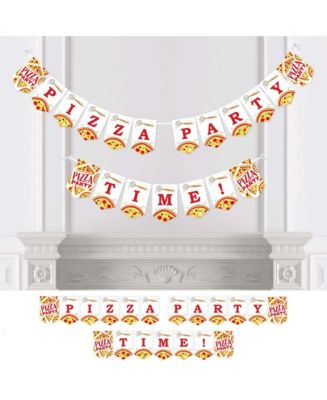 Pizza Party Time - Bunting Banner - Party Decorations - Pizza Party Time - Macy's