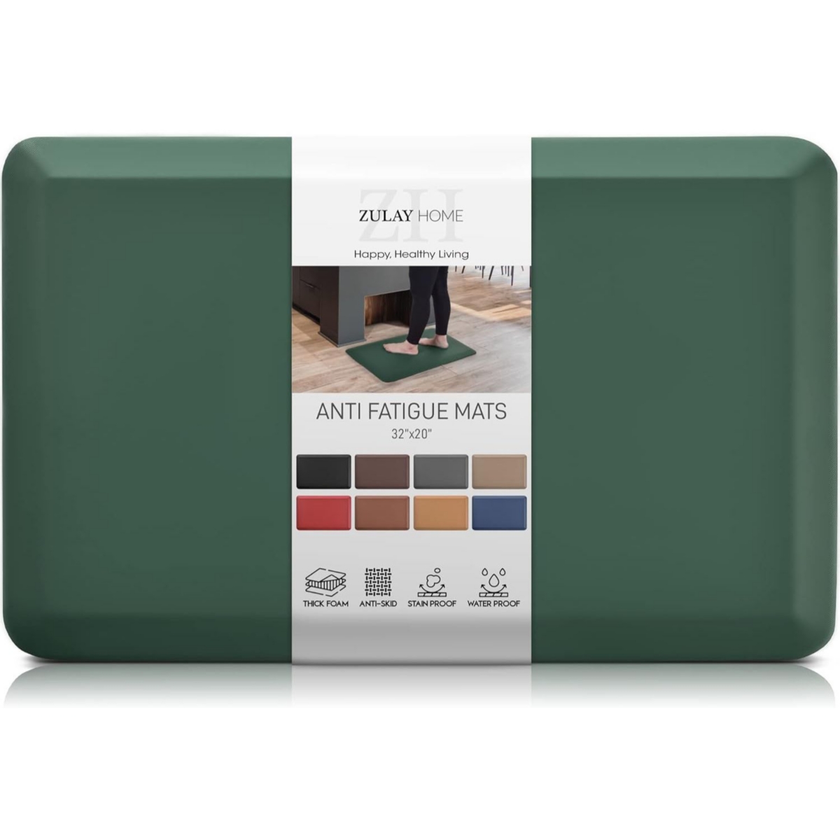 Click here for Large 20 x 32 Inch Anti Fatigue Floor Mat - Green prices