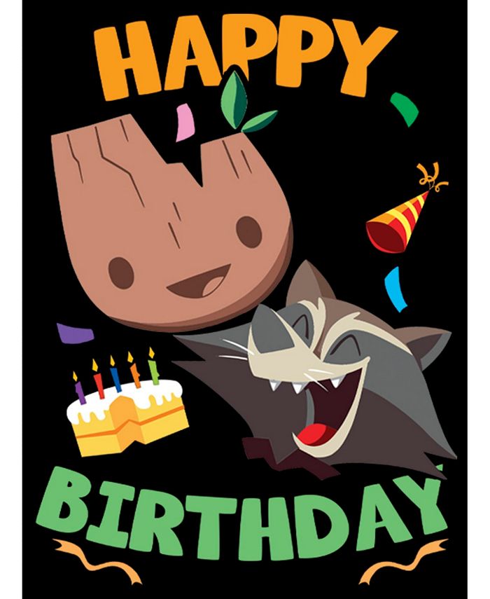 Marvel Boy's Groot Rocket Birthday Cake Child T-Shirt - Macy's