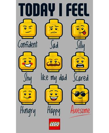 Lego Boy's Today I Feel Mostly Awesome Emotions Child T-Shirt - Macy's