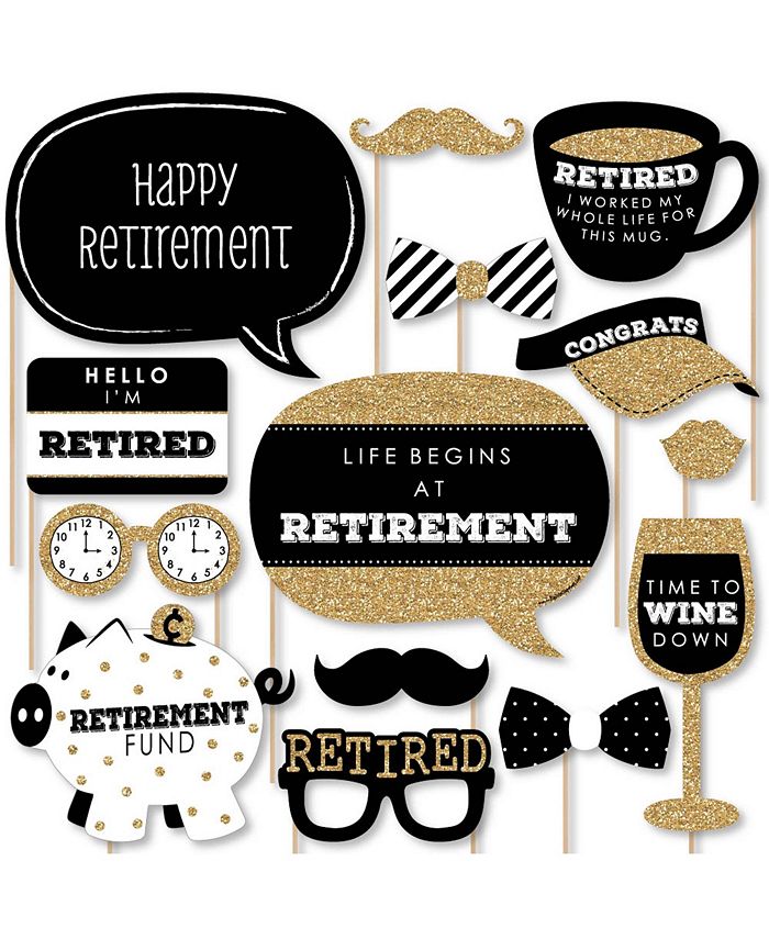 Big Dot of Happiness Happy Retirement - Retirement Party Photo Booth ...
