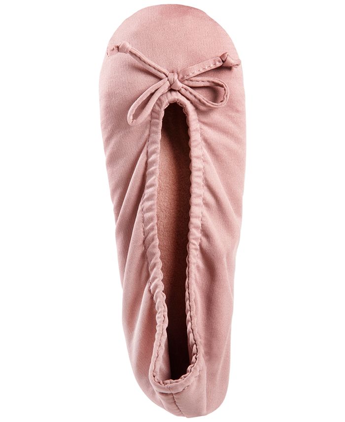 Isotoner Signature Women's Satin Ballerina Slippers - Macy's