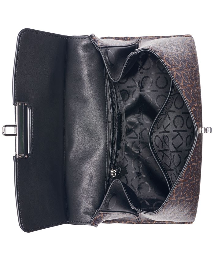 Calvin Klein Becky Signature Turnlock Crossbody - Macy's