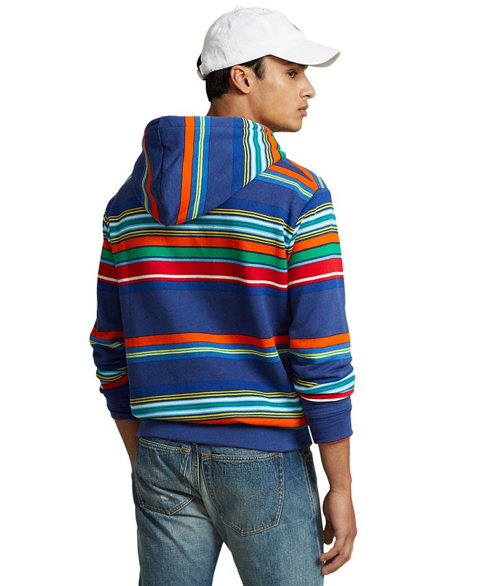 Polo Ralph Lauren Men's Striped Fleece Hoodie - Macy's