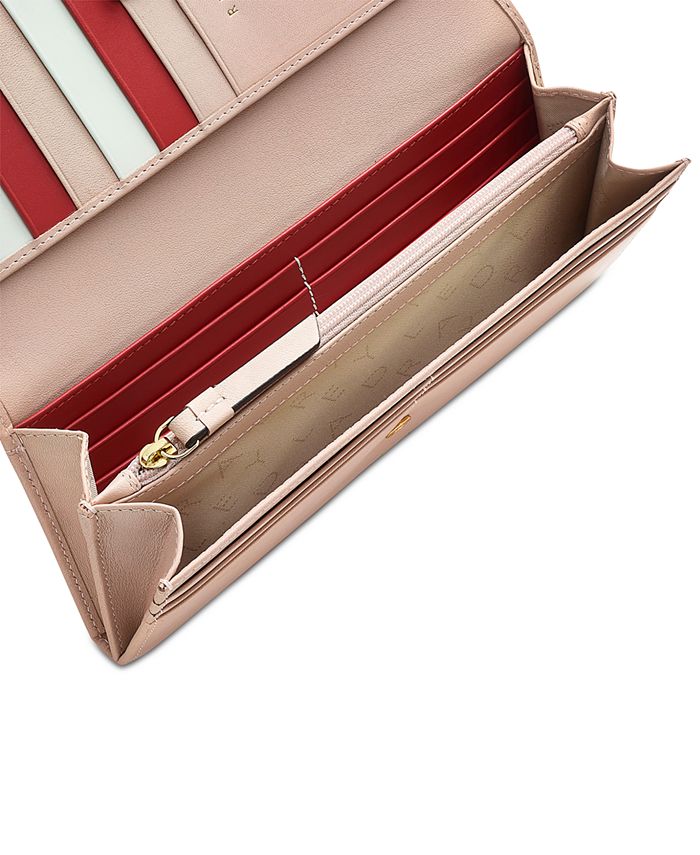 Radley London Party Season Print Leather Flapover Wallet - Macy's