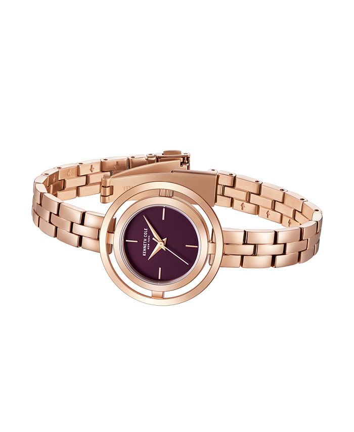 Kenneth Cole New York Women's Transparency Dial Rose Gold-Tone ...