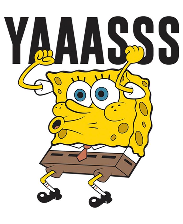 Nickelodeon Girl's SpongeBob SquarePants Yasss Cheer Child T-Shirt - Macy's