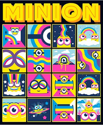 NBC Universal Girl's Minions: The Rise of Gru Rainbow Panels Child T ...
