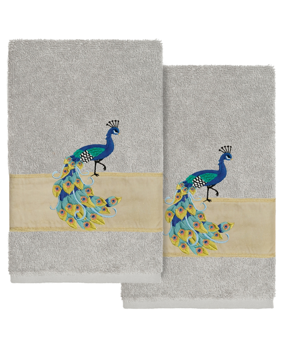 Click here for Linum Home Turkish Cotton Penelope Embellished 2-P... prices