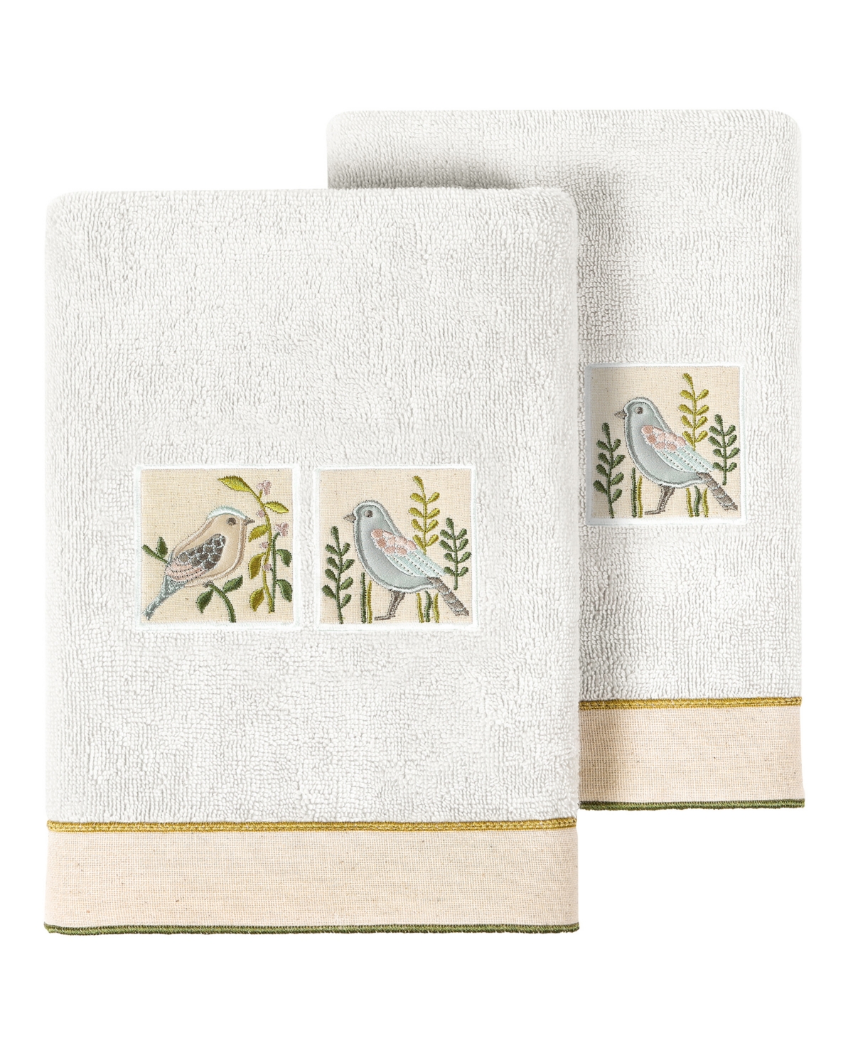 Click here for Linum Home Turkish Cotton Belinda Embellished 2-Pc... prices