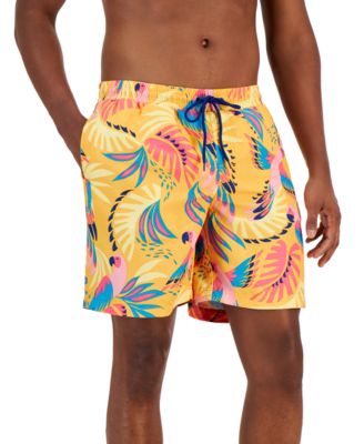 Club Room Men's Bird Swim Trunks, Created for Macy's - Macy's