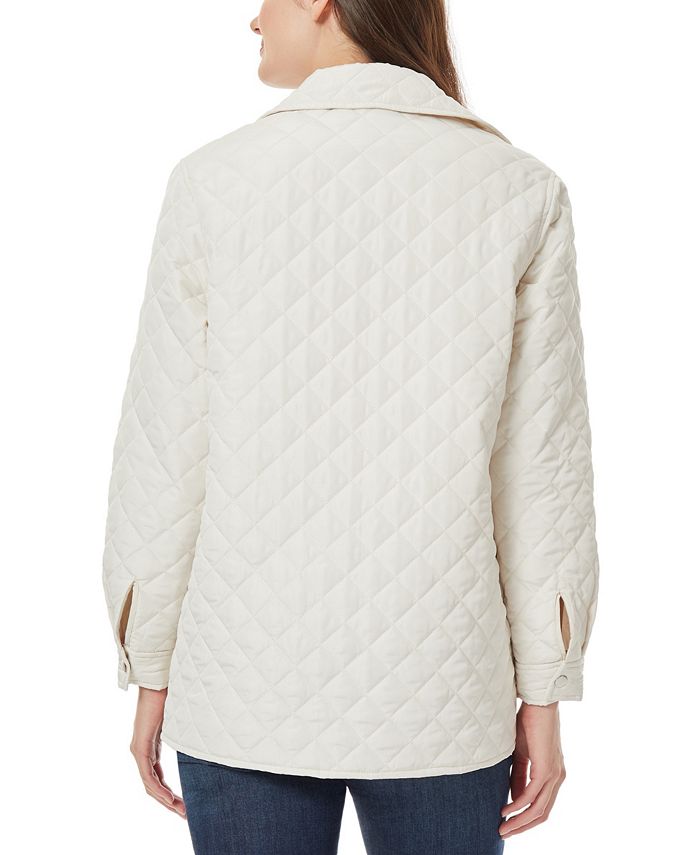 Jones New York Women's Snap Front Quilted Jacket - Macy's
