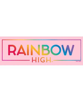 Nickelodeon Girl's Rainbow High Colorful Classic Logo Child T-Shirt ...