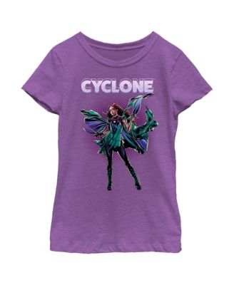 Girl's Black Adam Super Hero Cyclone Child T-Shirt - Macy's