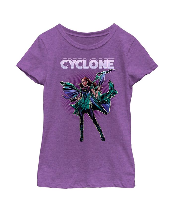 DC Comics Girl's Black Adam Super Hero Cyclone Child T-Shirt - Macy's