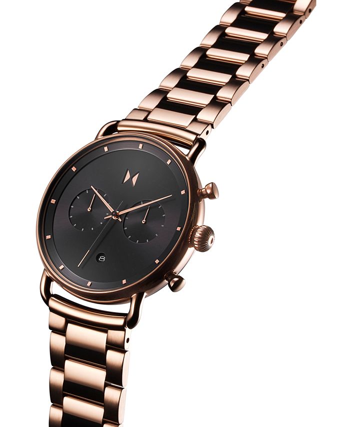 MVMT Men's Chronograph Blacktop Taupe-Tone Stainless Steel Bracelet ...