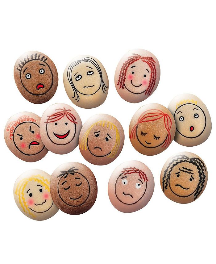 Kaplan Early Learning Emotions Dough Rollers Tactile Emotion Stones ...