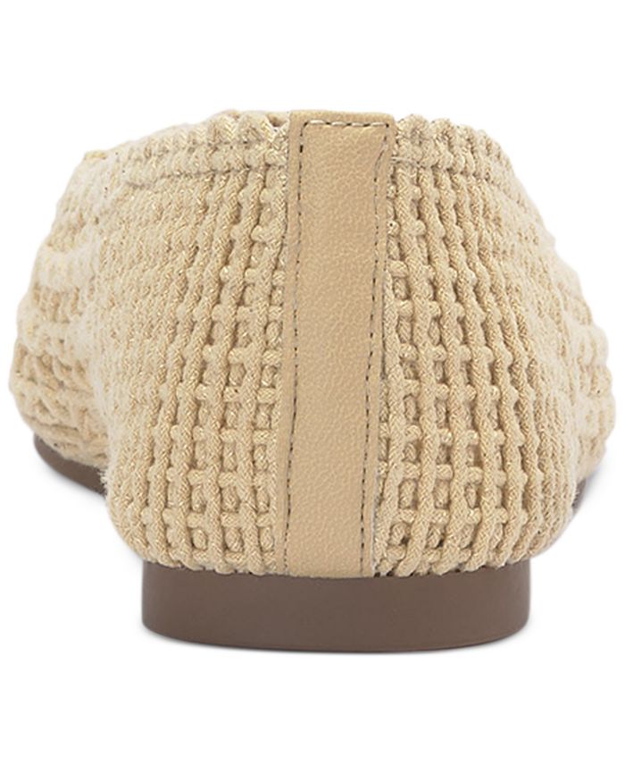 Lucky Brand Women's Avelly Macrame Slip-On Crochet Ballet Flats ...