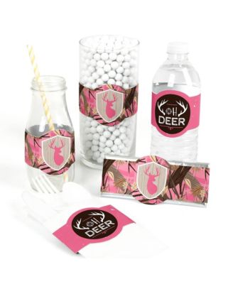 Pink Gone Hunting - Girl Camo Party DIY Wrapper Favors & Decorations ...