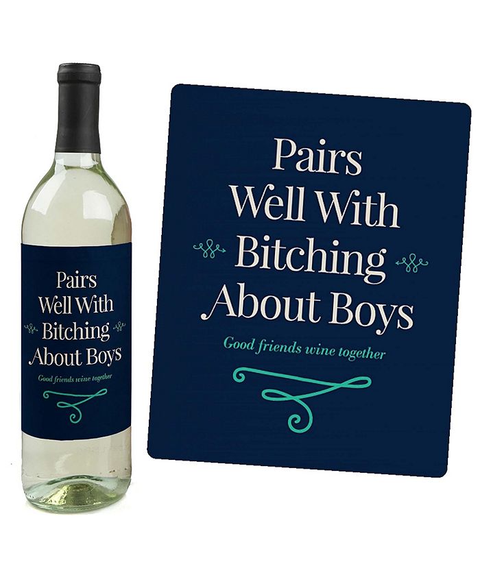 Big Dot of Happiness Break-Up Therapy - Breakup Decor - Wine Bottle ...