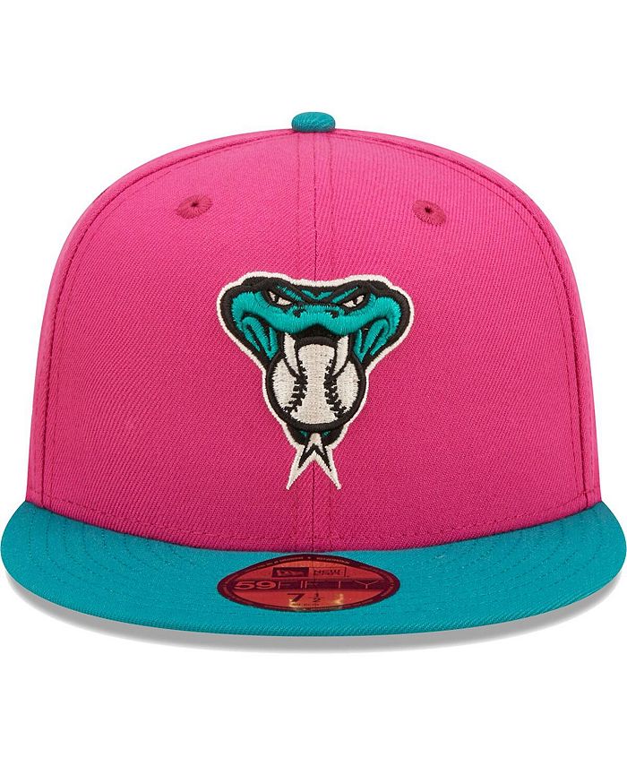New Era Men's Pink, Green Arizona Diamondbacks Cooperstown Collection ...