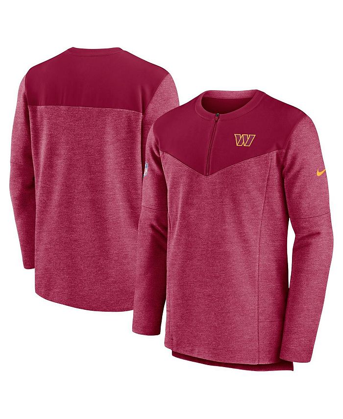Nike Men's Burgundy Washington Commanders Sideline Lockup Performance ...