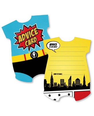 Big Dot of Happiness Bam Superhero - Wish Card Activities - Shaped ...
