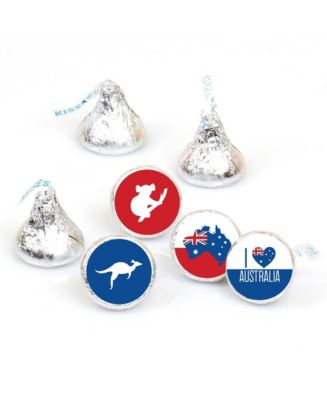 Australia Day - G'Day Mate Aussie Round Candy Sticker Favors (1 sheet ...