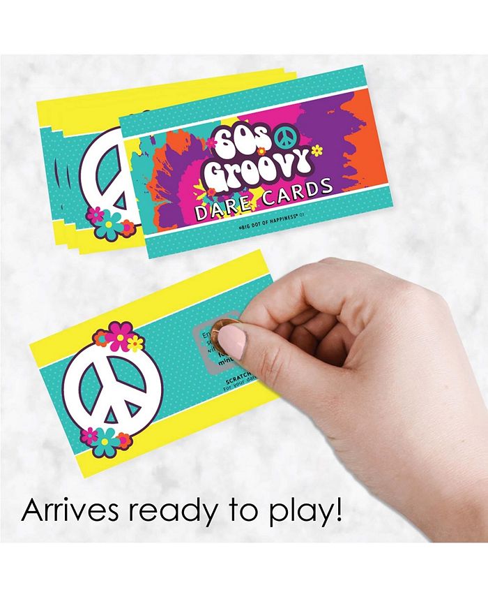 Big Dot of Happiness 60's Hippie - 1960s Groovy Party Game Scratch Off ...