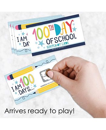 Big Dot of Happiness Happy 100th Day of School - 100 Days Party Game ...